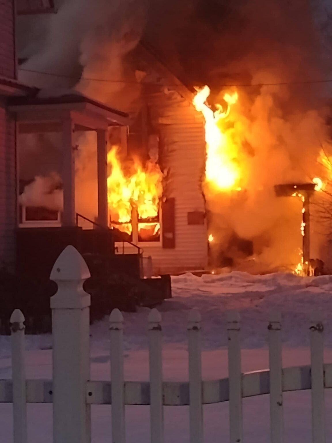 Multiple Fire Crews Battle House Fire In Knoxville, PA - First News Now PA